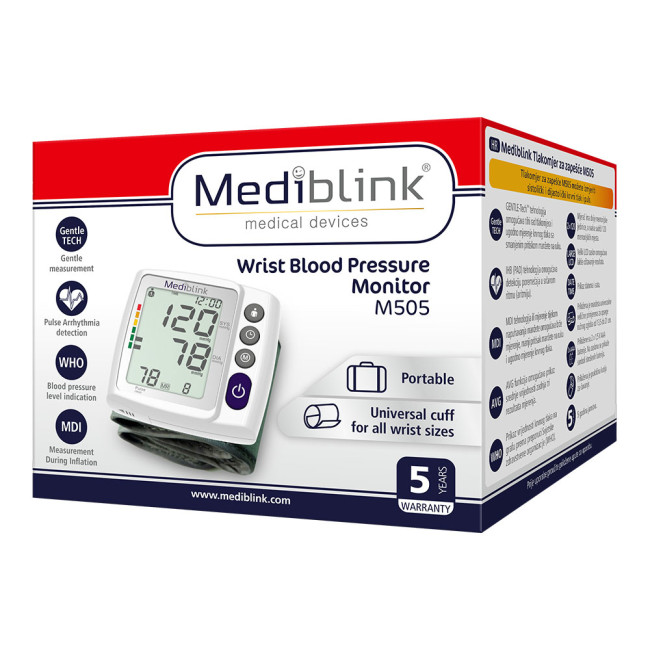 MEDIBLINK Wrist Blood Pressure Monitor M505